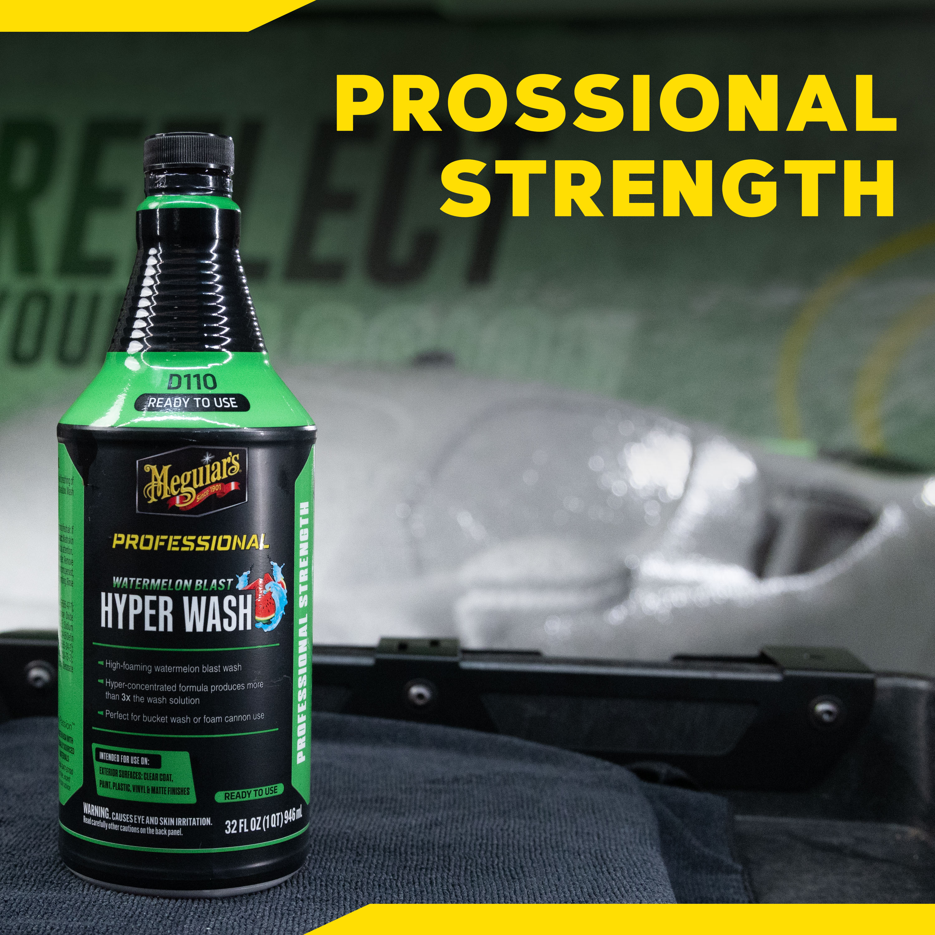 Meguiar’s Professional Watermelon Hyper Wash - Pro Car Wash with Rich Foaming for Excellent ...